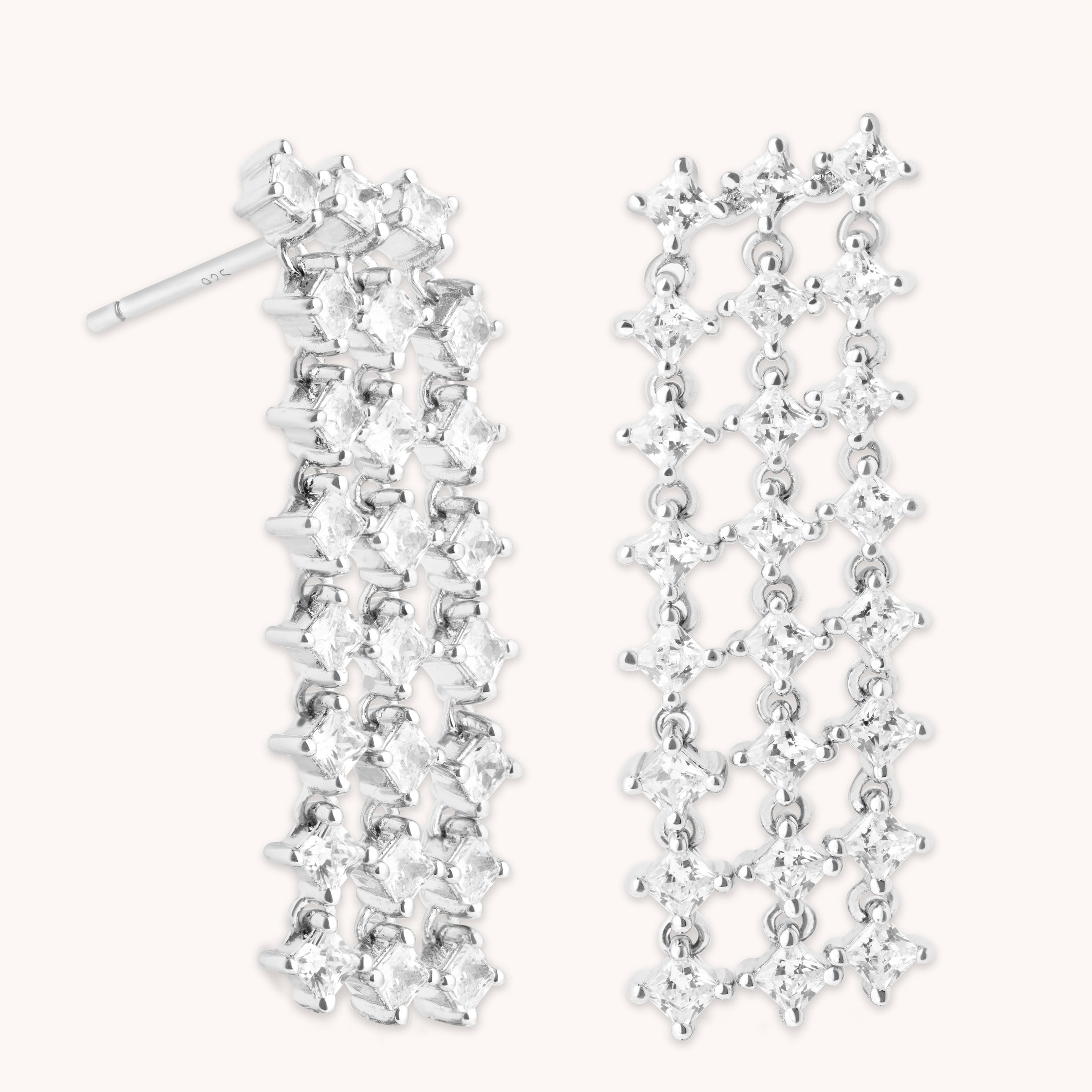 Cosmic Star Silver Statement Earrings | Astrid & Miyu
